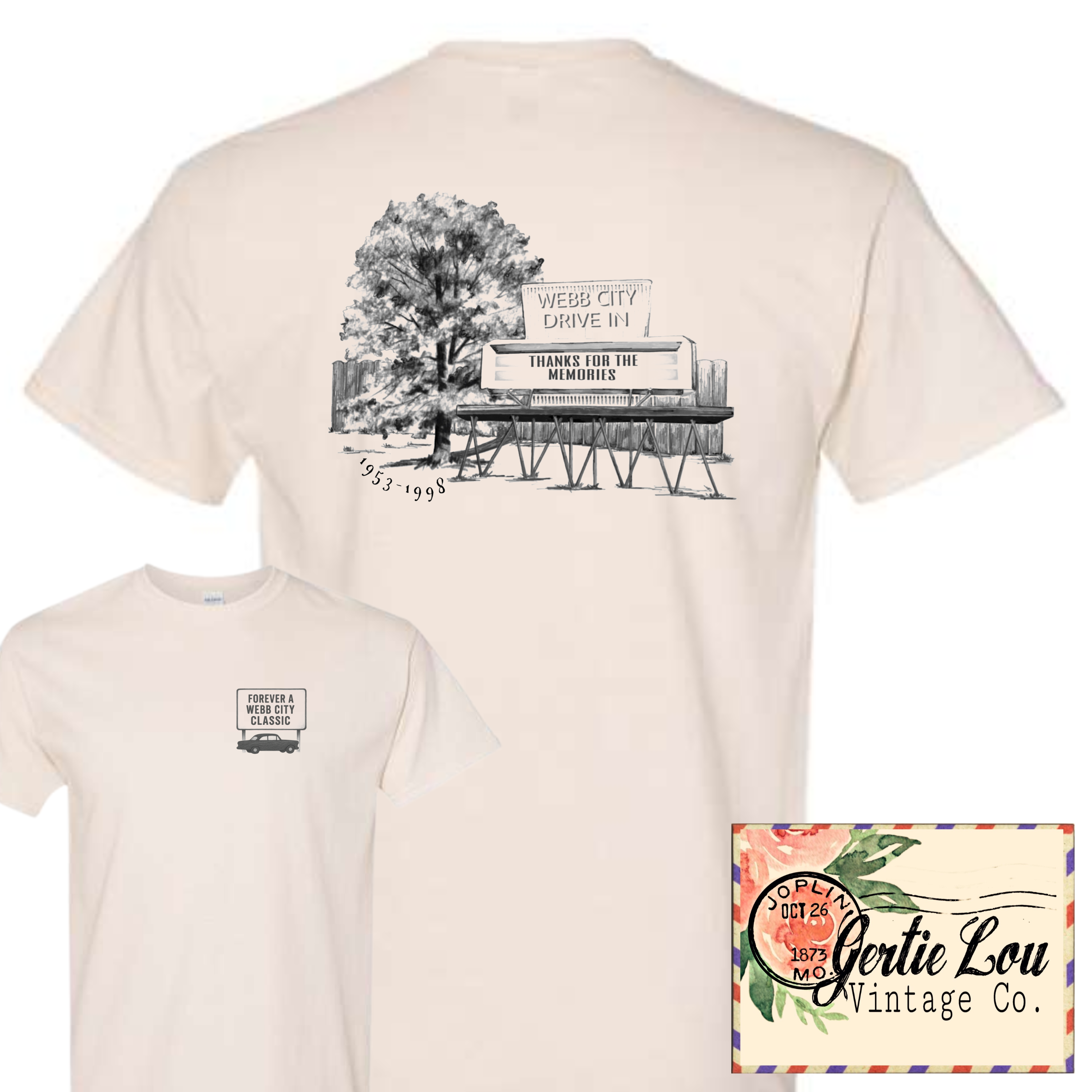 Gertie Lou Vintage: Webb City Drive In – Wild Ivy Shirt Co.